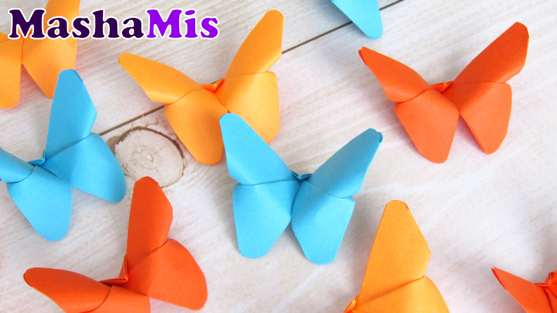 Бабочки оригами из бумаги