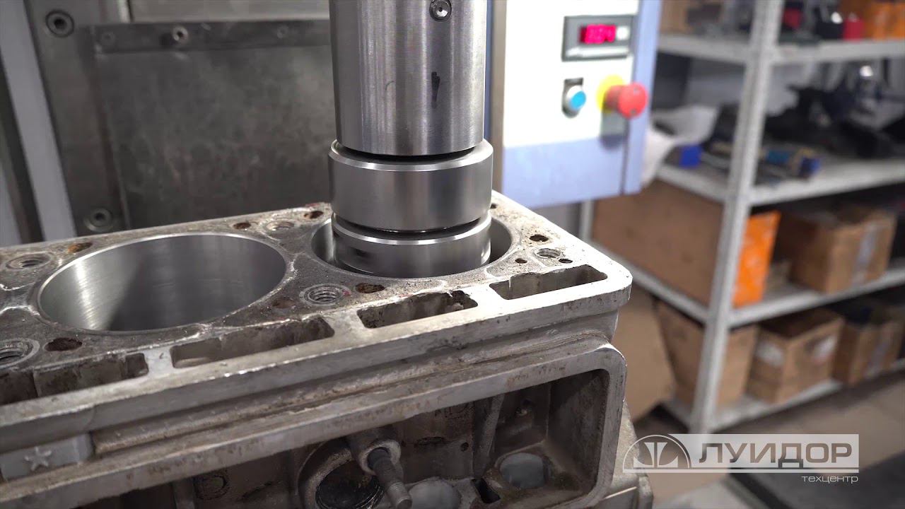 Расточка блока цилиндров в Моторном Центре Луидор