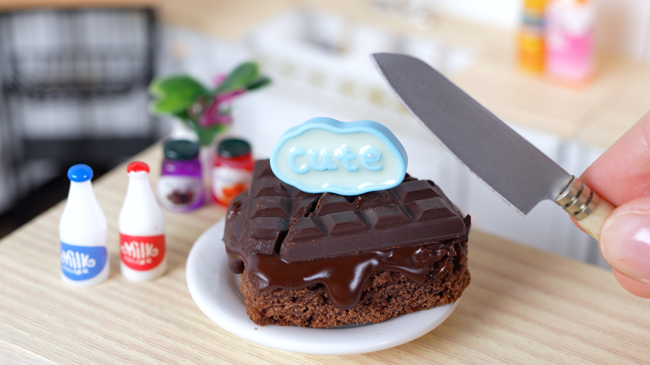 Мини Шоколадный Торт! |  Настоящий Тортик в Миниатюре | Мини Кухня