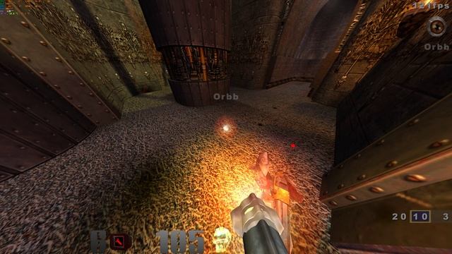 Quake 3 arena 4k, сложность крутой, прохождение DM4