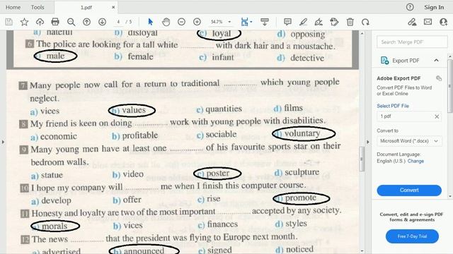 English Exercise 32