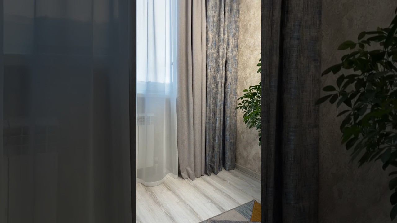 Тюль и двойные портьеры в гостиную #тюль #шторывгостиную #тюльпортьеры