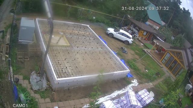 Заливка перекрытия подвала