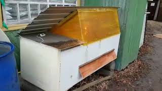 Брудер для индюшат из старого холодильникаи его  первые жители. Часть 2.