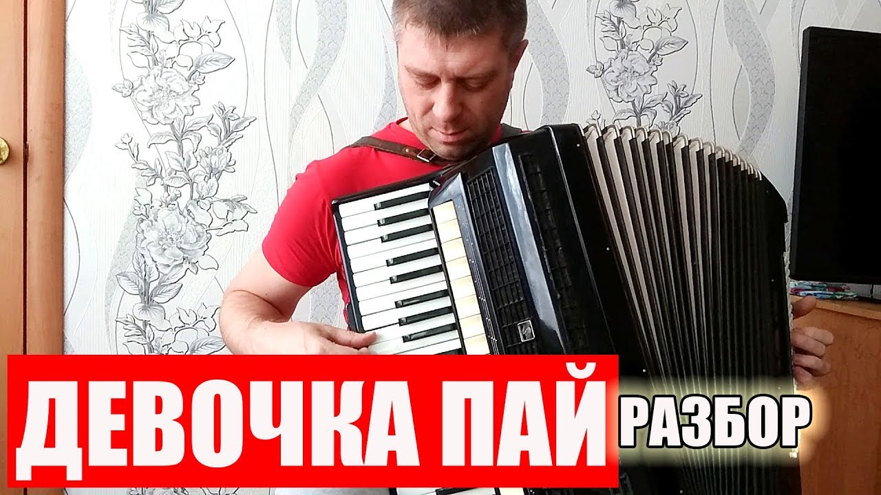 Девочка пай Разбор на аккордеоне Аккордеонист (аккордеон кавер)