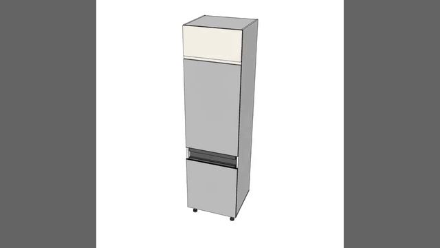 Интегрированный Холодильник для проектирования мебели в программе SketchUp