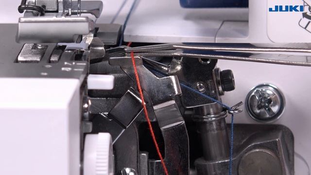 JUKI MO-680, 2 часть Заправка оверлока