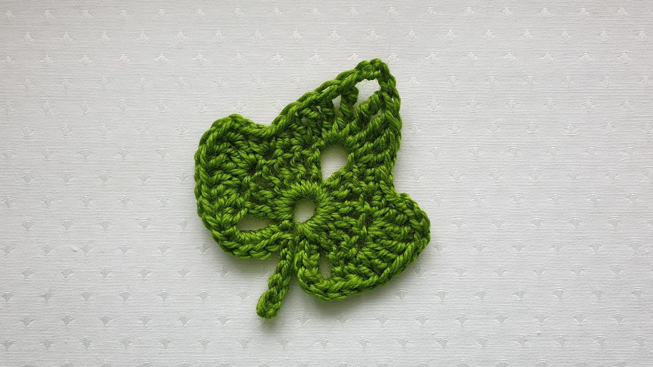 Вязаный Листик. Вязание крючком / Crochet Leaf