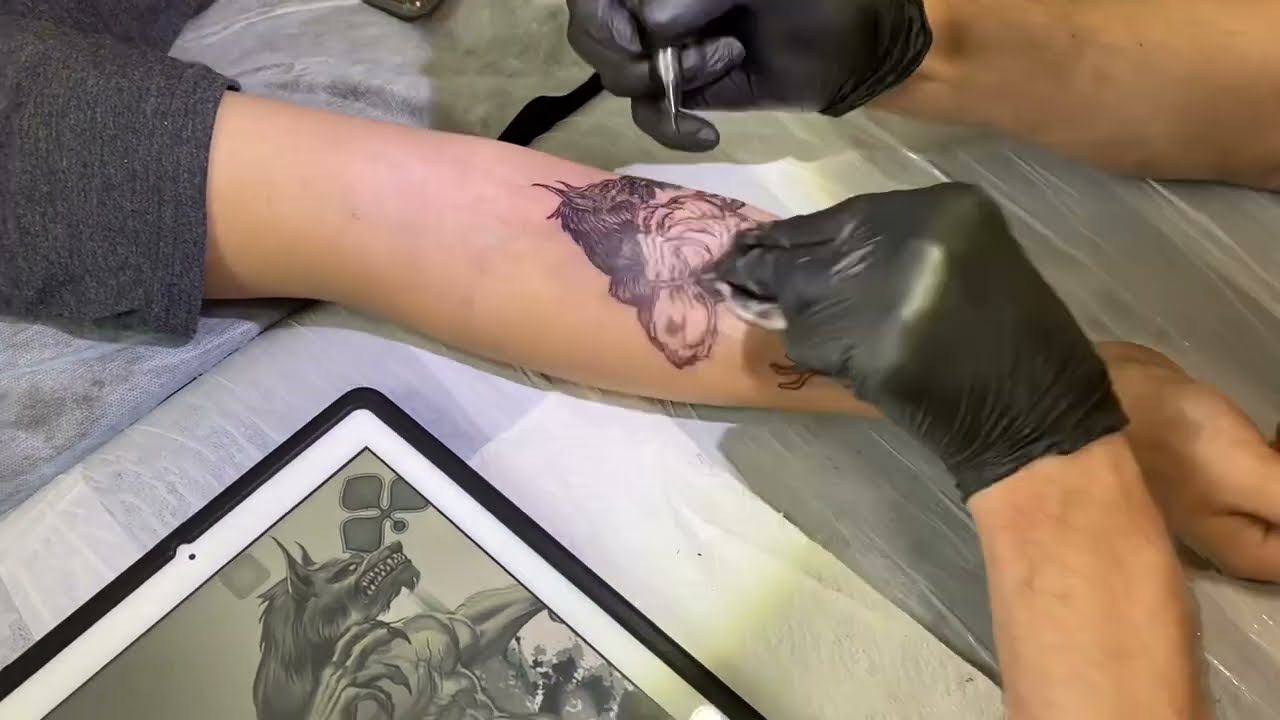 Мистическая татуировка "Оборотень" #татуировка