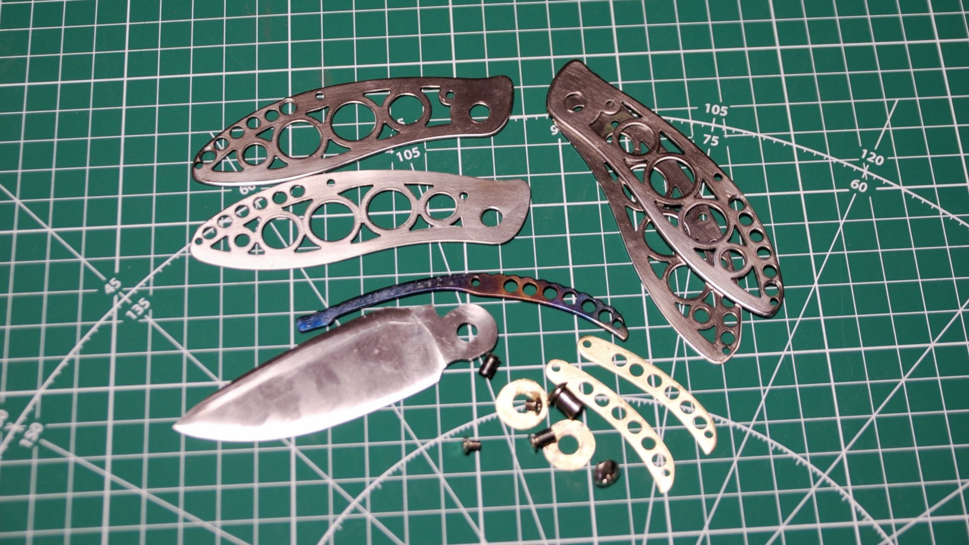 Самодельный складной нож, замок Slip joint.