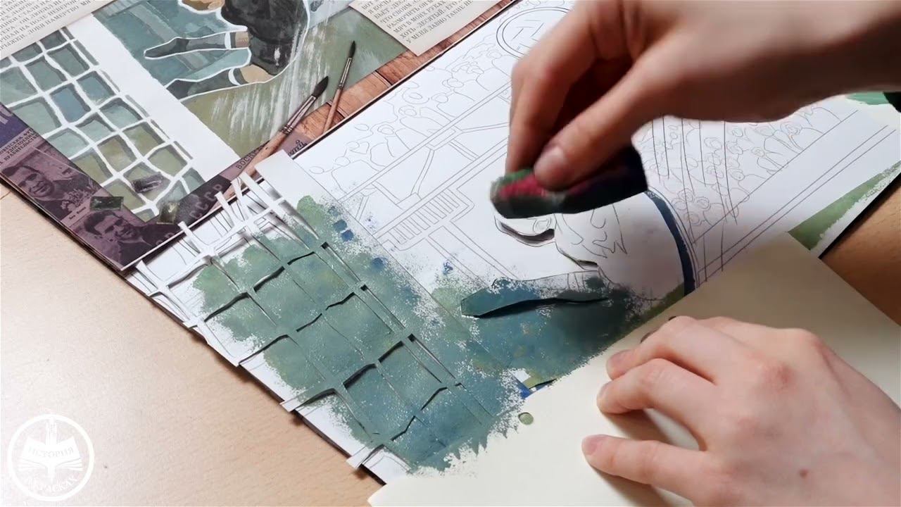 Лев Яшин легенда мирового спорта
Видеоурок "Матч века" техника-трафаретная печать, темпера