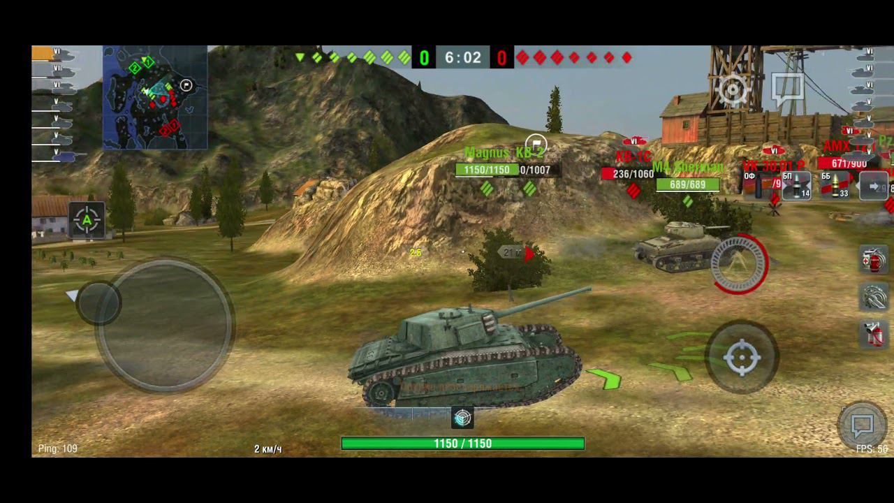 Arl 44 - wot blitz . Танк для раков прощает многие ошибки .