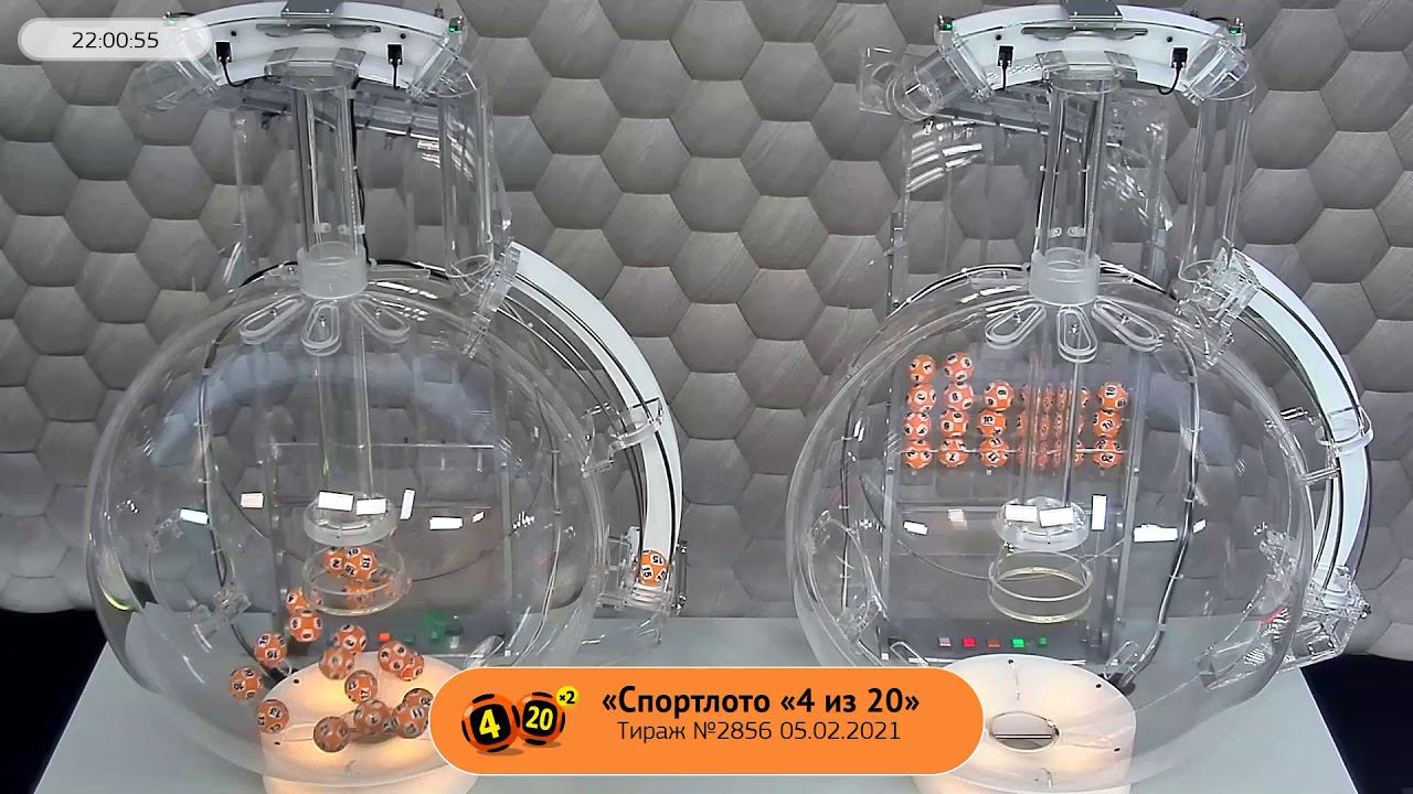 Столото представляет | Лотерея «Спортлото «4 из 20». Тираж №2856  от 05.02.2021 г.