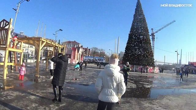 Владивосток центральная площадь 17.12.2016