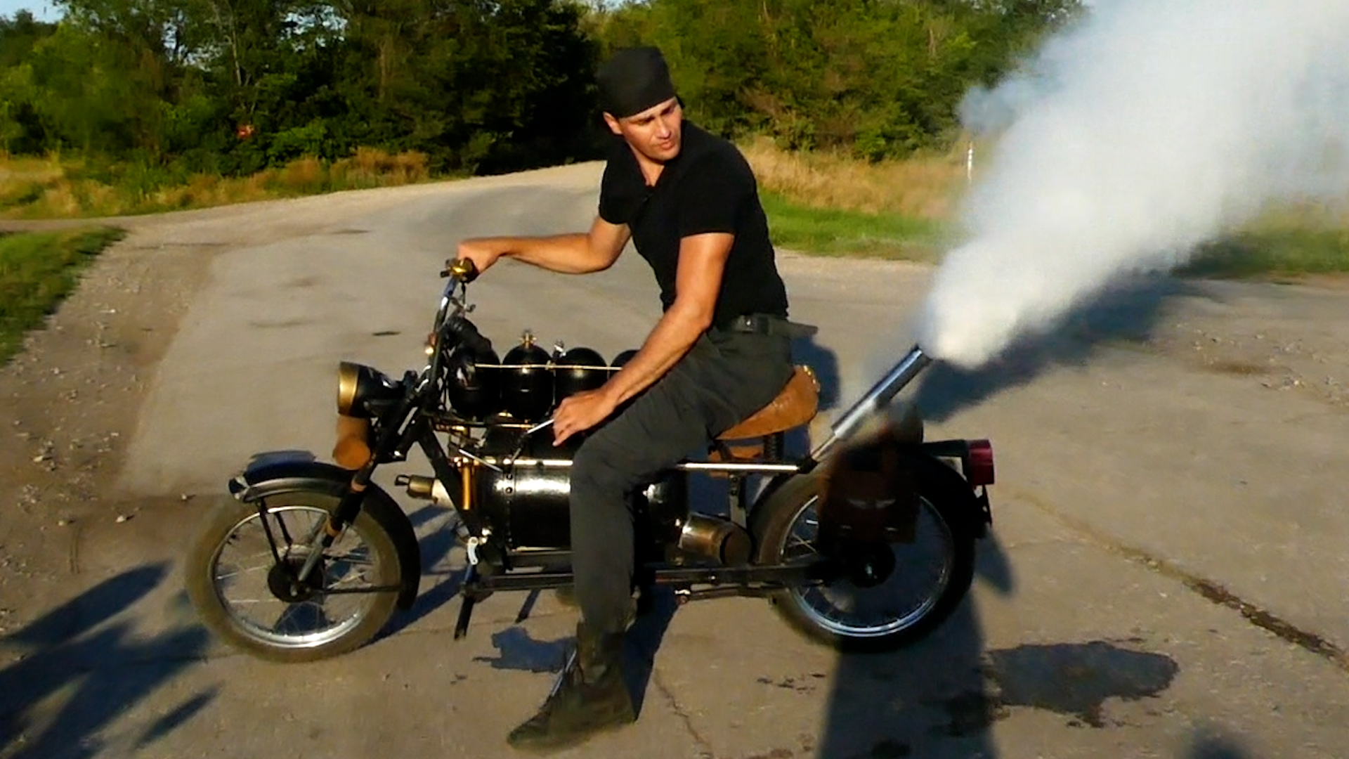 Первый дальнобой на паровом мотоцикле/ Паровой мотоцикл. 14 серия