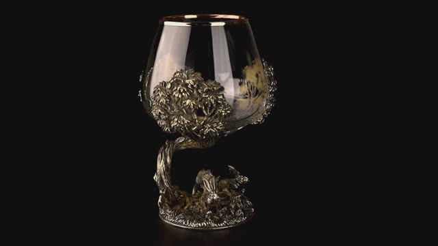 Бокал для коньяка Охота на зайца (серия Премиум)