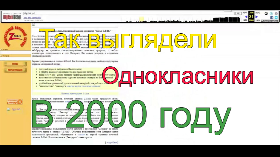 Цифровой архив Всемирной паутины — посмотрите как выглядел любой сайт в прошлом