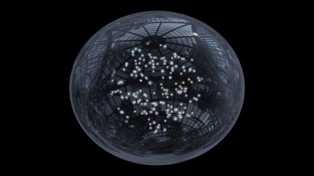 Модель духовного мира. Сферический кластер. Бесплатный футаж.