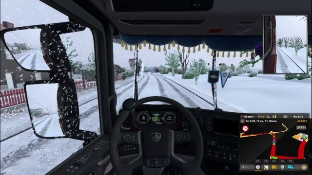 [ETS 2] Версия игры 1.49 Зимний мод в одиночной игре