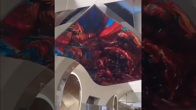 Инсталляция  _Ковёр-самолёт_ от #МТС. Станция метро _Рижская_ БКЛ.