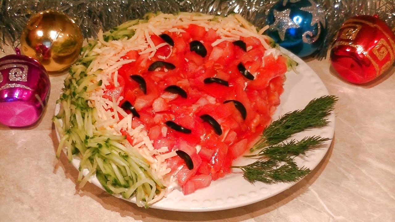 Салат арбузная долька