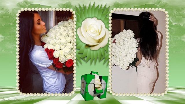 Букет из белых роз .mp4