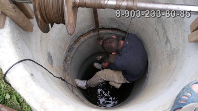 Ремонт колодца. Выравнивание колец | ВодоУслуги