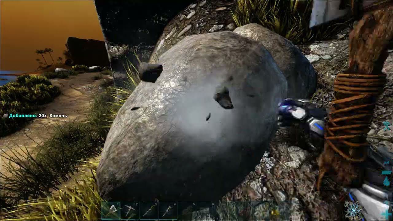 ark #4 НУЖЕН КАМЕНЬ! Первый раз в АРК! Выживание среди динозавров! ▰ Даня PRO ▰ ARK Survival evolved