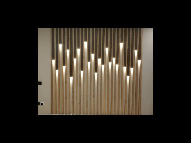 Перегородка и покрытие стен брусом