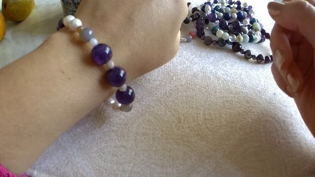 Обзор моих браслетов из натуральных камней