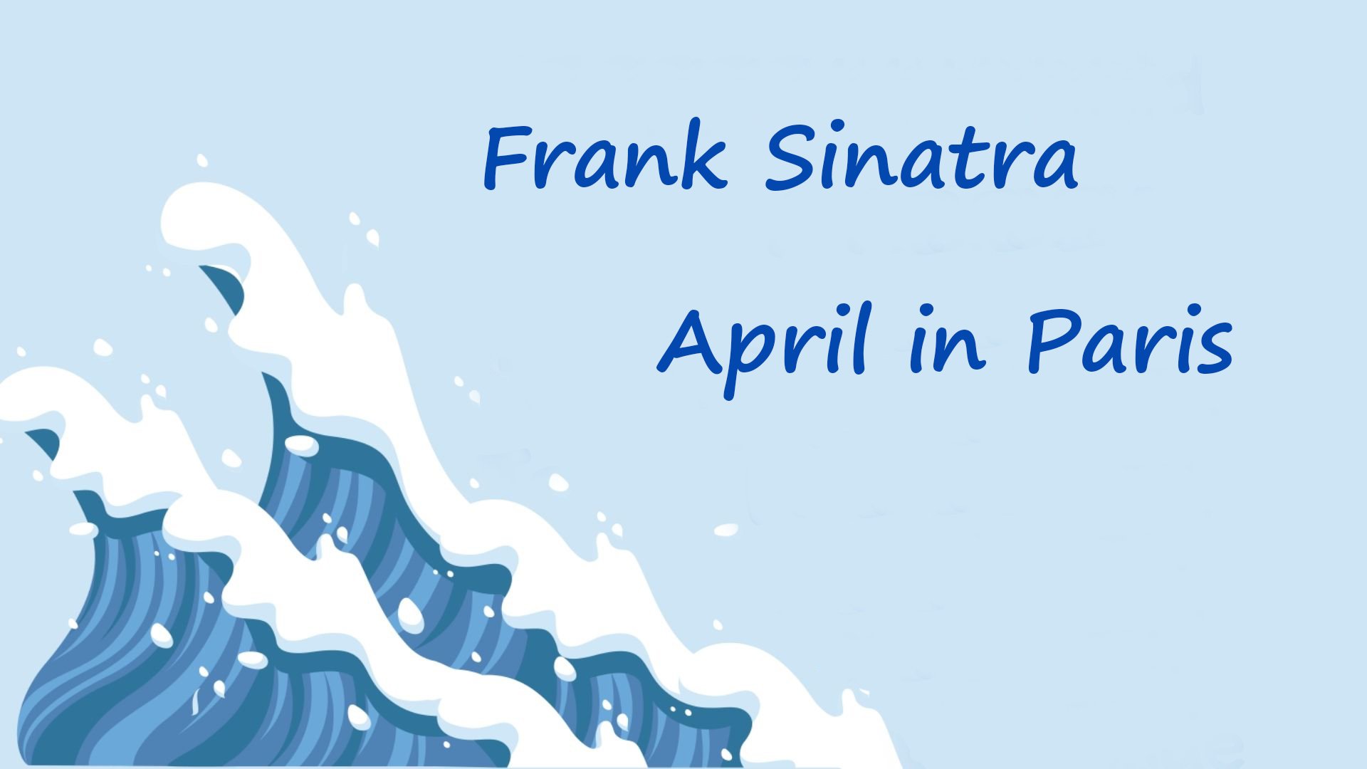 Разбор песни April in Paris (Frank Sinatra)
