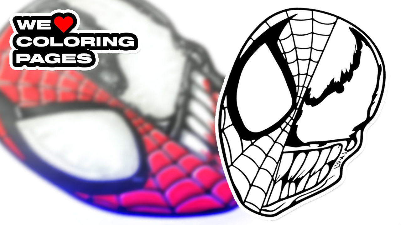 #61 Веном и Человек Паук Раскраска | МЫ ❤️ РАСКРАСКИ