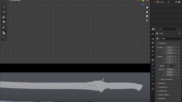 Создание Cyberpunk меча в Blender - 3D моделирование