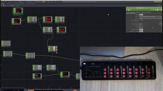 korg управление подсветкой touchdegner