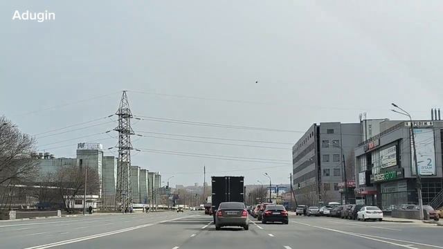 Нижний Новгород 🚙 поехали от ул. Дружбы до ТЦ Открытый материк через Мызинский мост