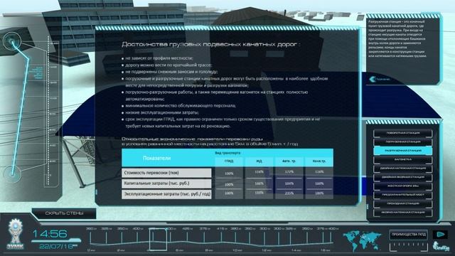 3D-интерактивная презентация ГРУЗОВОЙ КАНАТНОЙ ДОРОГИ