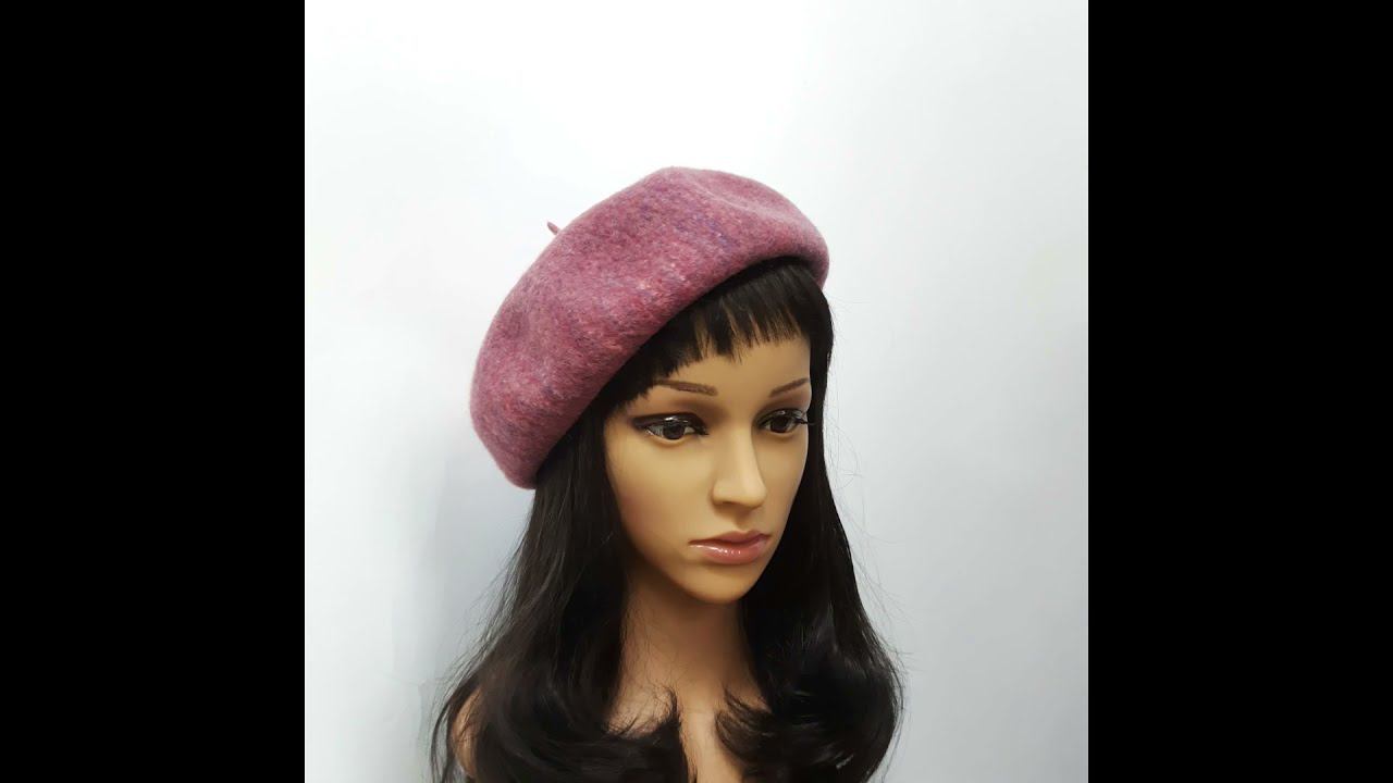 Валяный берет ручной работы