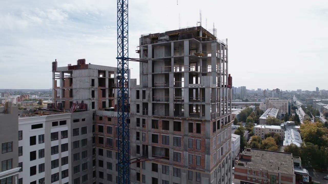 Дом "Нобель" в Новосибирске - Ход строительства Сентябрь 2022