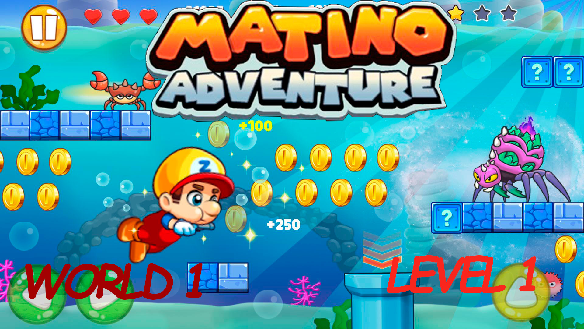 Super Matino. Wopld 1. level 1.