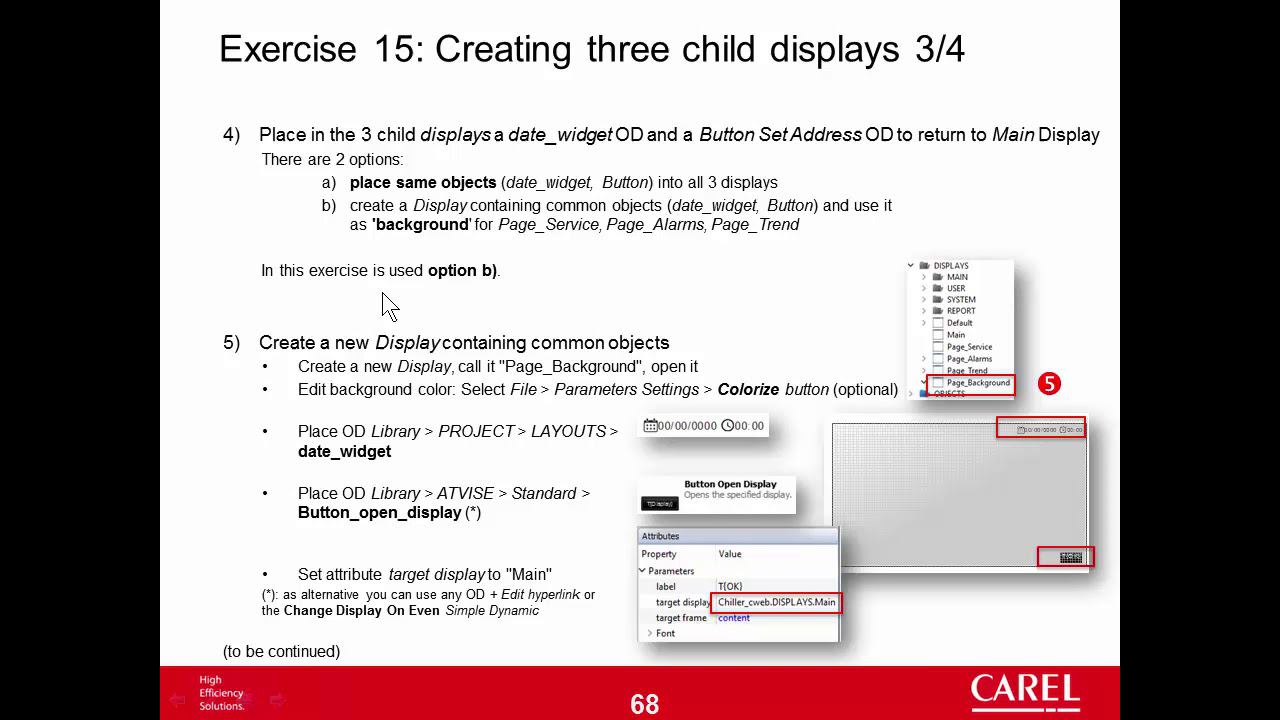 Carel. C.WEB. 15-Creating three child pages with common background.