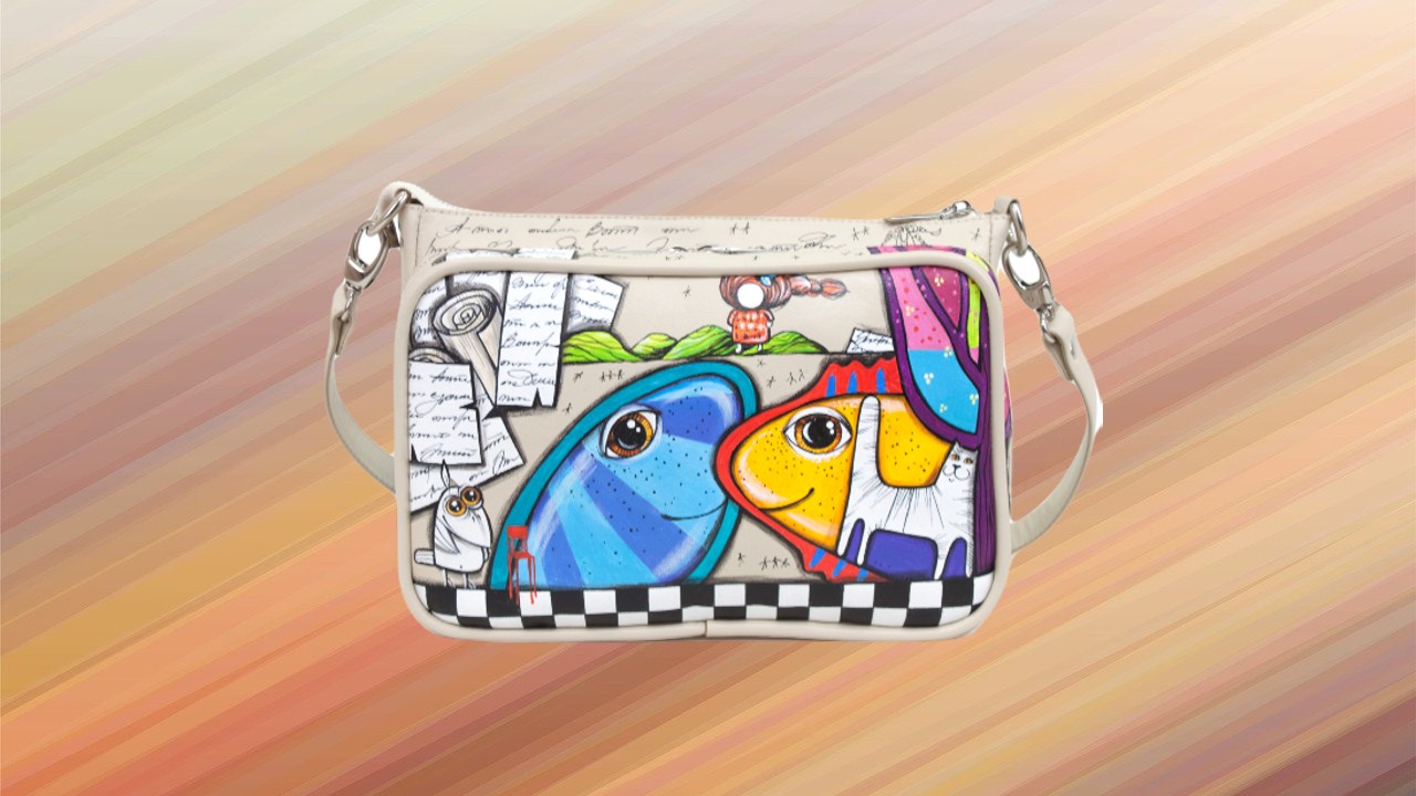 Средняя сумка "Этно Рыбы" Pelle-Volare