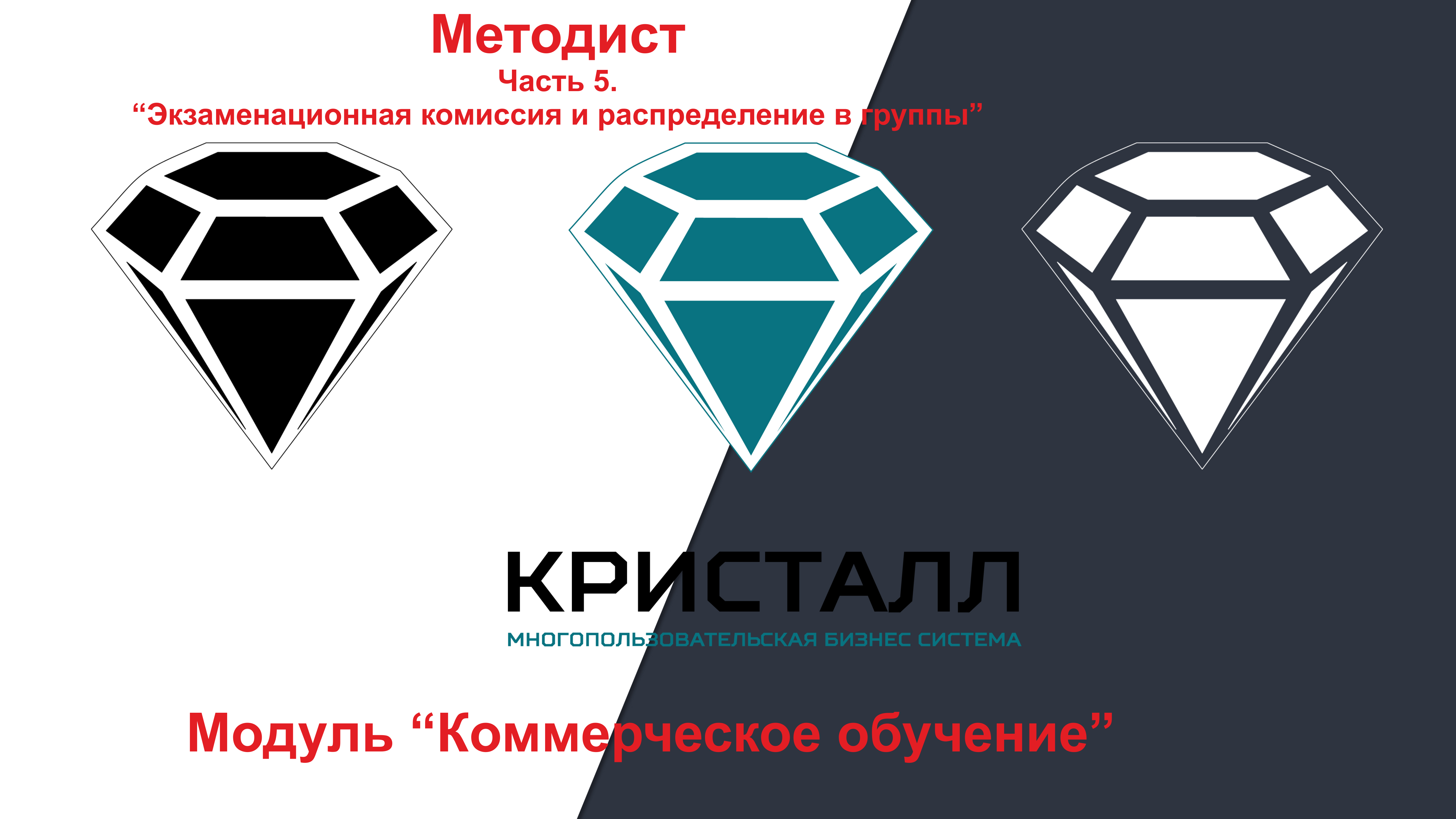 Методист 5 часть. Экзаменационная комиссия и распределение в группы. МБС Кристалл Видео методичка.