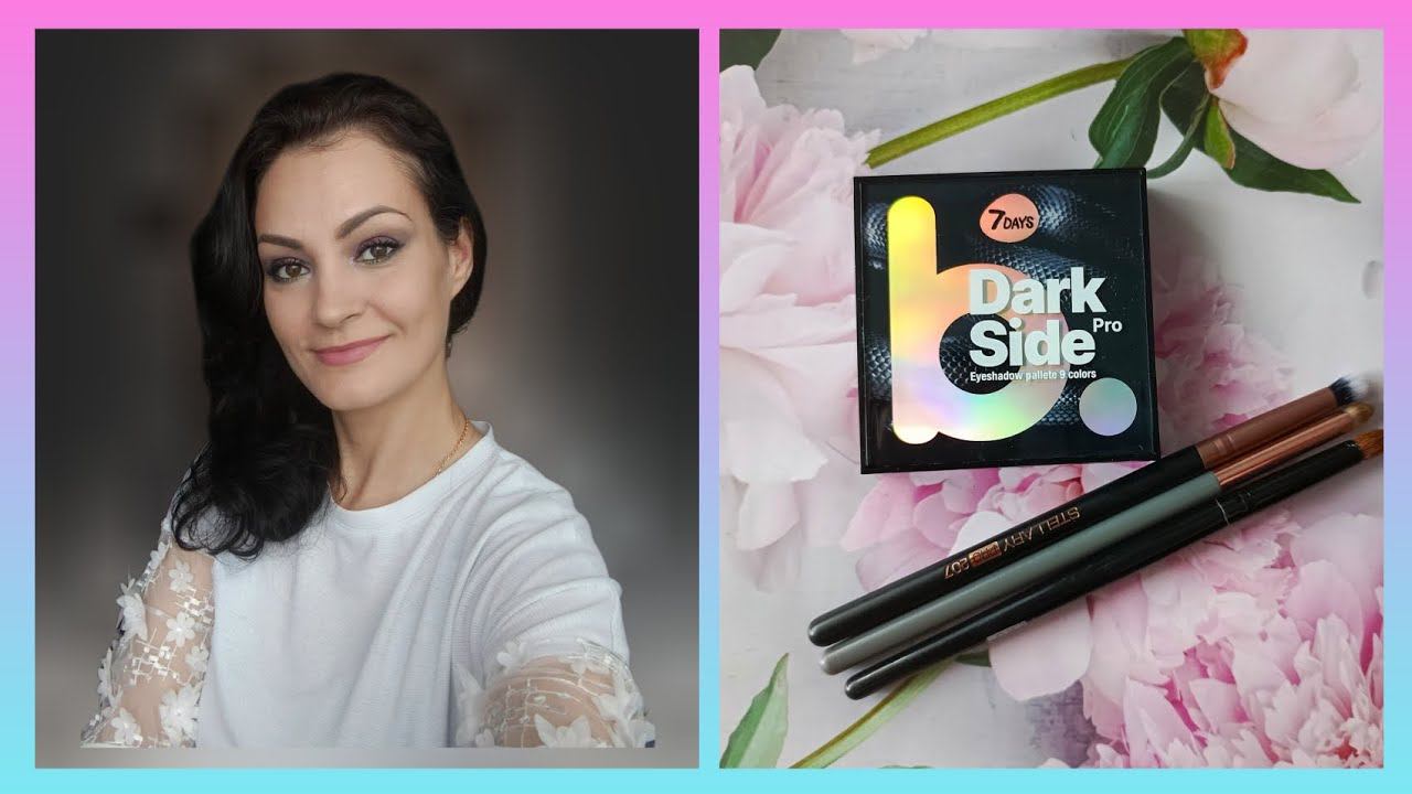 Макияж палеткой 7 days DARK SIDE