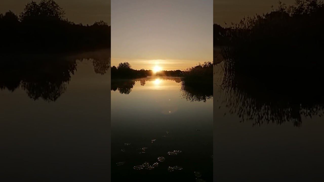 Встречаем рассвет на реке