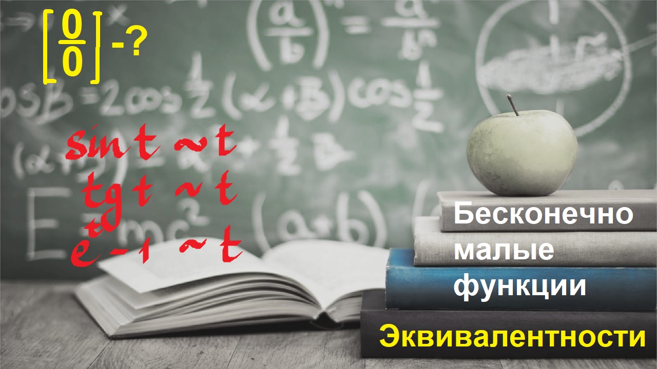 ВЫСШАЯ МАТЕМАТИКА. 4.8 Применение эквивалентных бесконечно малых функций. Таблица замен.