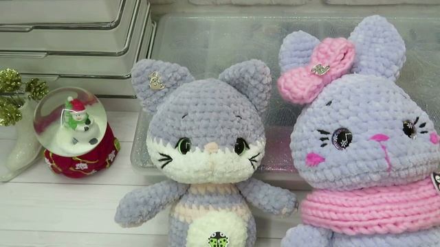 Сладули , амигуруми, вязаные котики и зайки