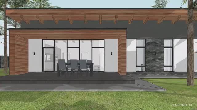 Проект одноэтажного дома 120кв.м. в Московской области