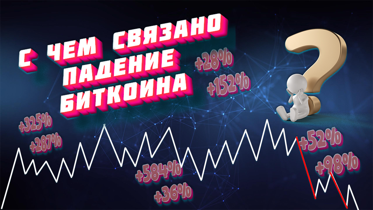 Падение Биткоина с чем оно связано?