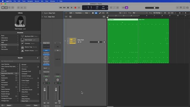 Logic Pro 10.7 - Convert DRUMMER Regions to PATTERN Regions