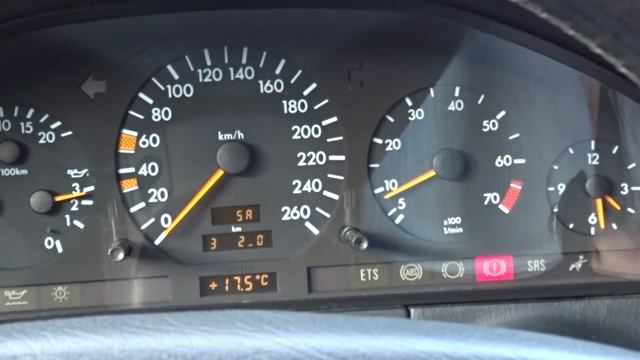 W140 ДИАГНОСТИКА нескольких параметров на приборке.mp4